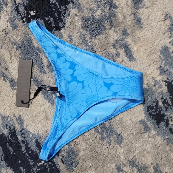 triangl swimwear | Swim | Blue Floral Cheeky Coverage Bathing Suits ...